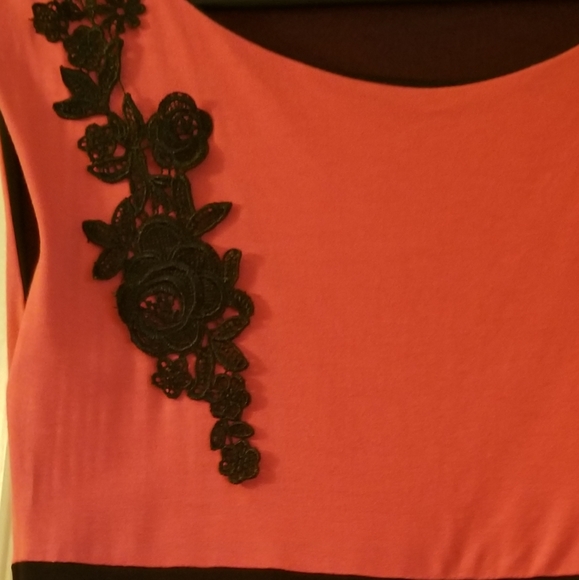 Dresses | Cute Little Mini Rose An Black Dress Size 12 | Poshmark